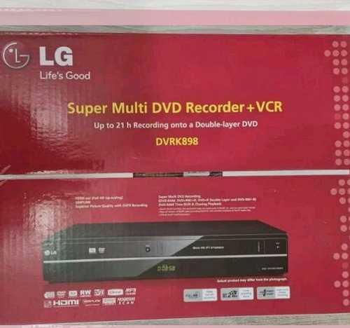 Новый рекордер LG, DVD/VHS/USB hdmi, оцифровка