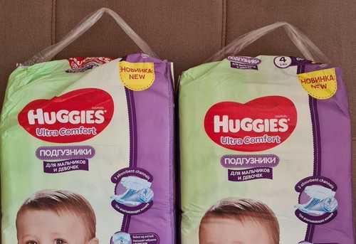 Подгузники huggies 4 ultra comfort 66 шт