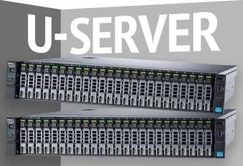 Сервер Dell R730XD 24S 2x99Av4 HiP 512G H730pm 2x7