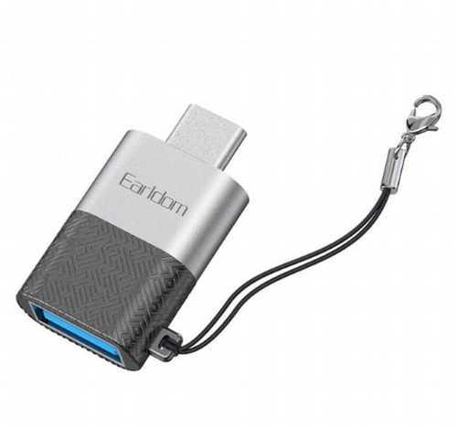 Переходник USB-A/ Type-C со шнурком Earldom ET-OT7