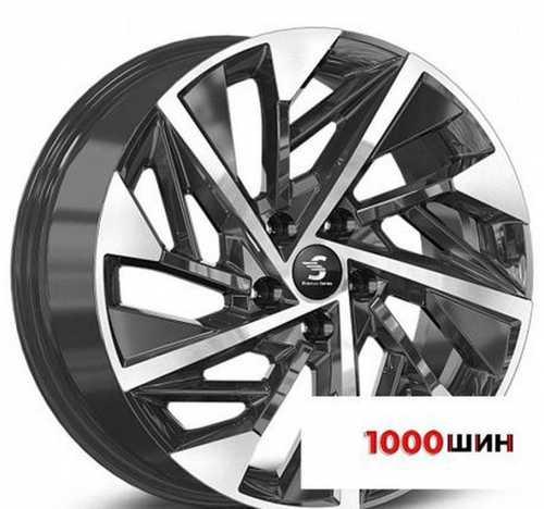 Диск 7,5*18 5*108 ET47 60,1 Premium Series кр009 Diamond Black Gris