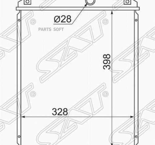 Радиатор Toyota Passo 04-10 / Daihatsu Boon 04-10