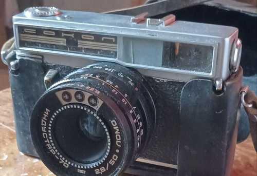 Плёночный фотоаппарат "Сокол"и фотопринадлежности
