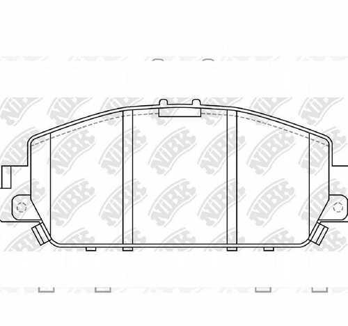 Колодки тормозные дисковые nibk PN28005