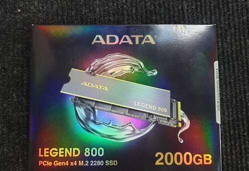 2000 гб SSD M.2 накопитель adata legend 800