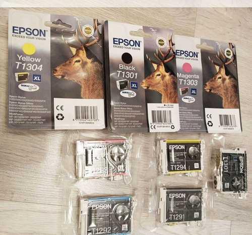 Картриджи струйные epson, оригинальные