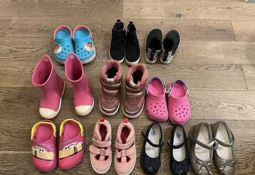 Обувь для девочки 27 сапоги viking crocs reima