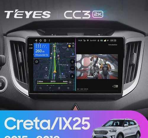 Штат магнитола Teyes CC3 2K Hyundai Creta 15-19