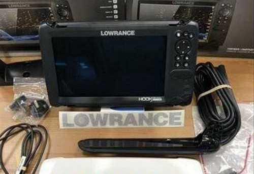 New lowrance hook reveal 9 tripleshot+крышка+карты