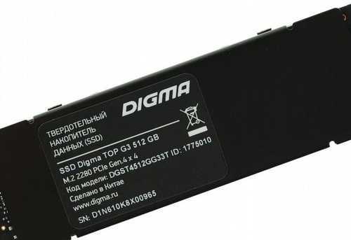 SSD накопитель Digma Top G3 dgst4512GG33T 512гб, M