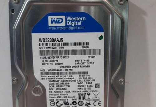 Жесткий диск 3.5" 320Gb SATA WD Blue WD3200A