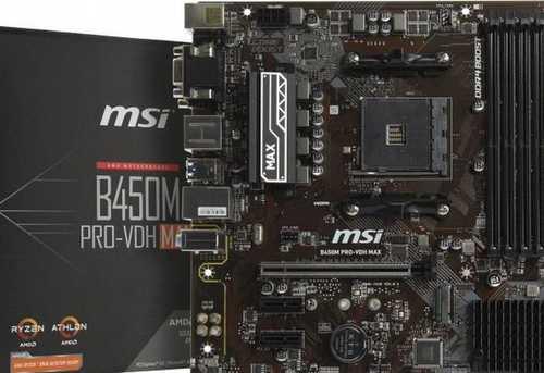 Материнская плата Socket AM4 MSI B450M PRO-VDH MAX