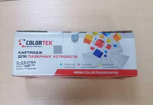 Картридж лазерный colortek c-ce278a