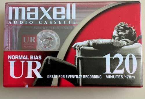 Новая аудиокассета Maxell UR 120, 2002, Корея