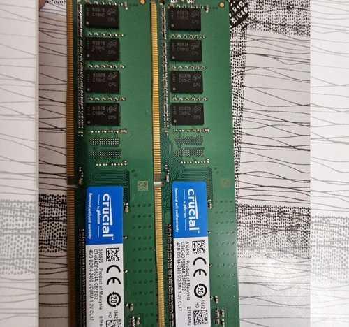 Оперативная память ddr4 8gb crucial 2400