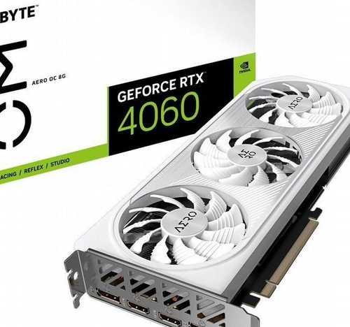 GigaByte GeForce RTX 4060 aero OC 8G 2550MHz PCI-E 4.0 8192MB 17000MHz 128bit 2xhdmi 2xDisplayPort h