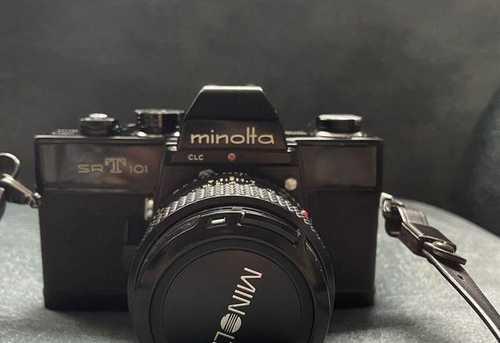 Пленочный фотоаппарат Minolta srt101+объектив 50мм