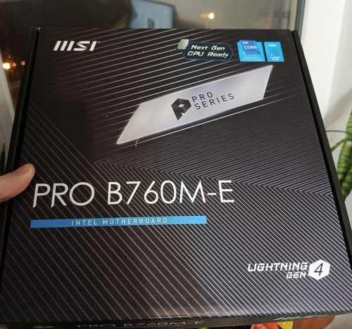 Новая MSI PRO B760M-E DDR5