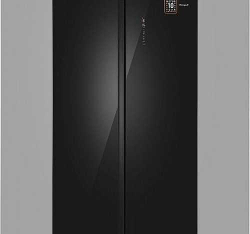 Холодильник weissgauff wsbs 1036 Inverter NoFrost Premium Black Glass