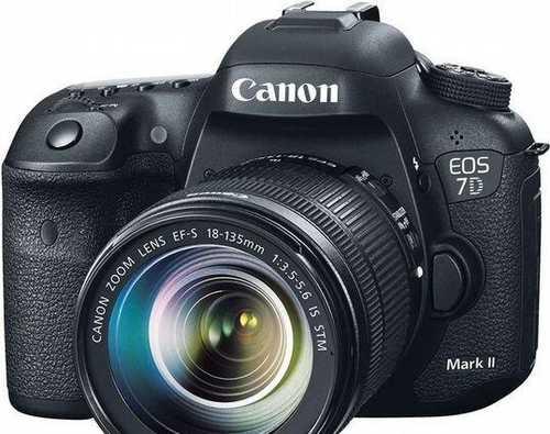 Canon 7D mark ii(18-135mm STM) 128гб+Сумка+Коробка
