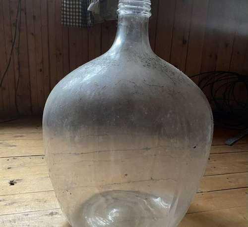 Бутыль стеклянная 30 - 40 литров