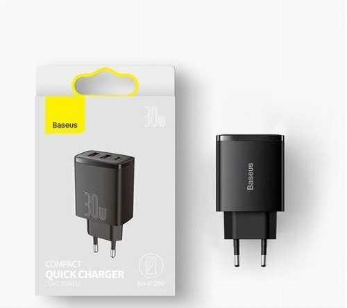 Зарядное устройство Baseus Super Si Quick 2U+C 30W