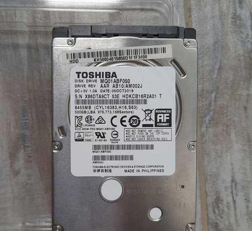 Жесткий диск 500Gb HDD 2,5" дюйма для ноутбука