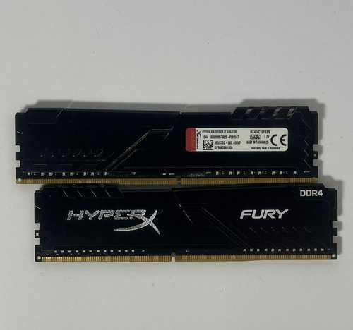 Оперативная память DDR4 Kingston HyperX Fury 2X8GB