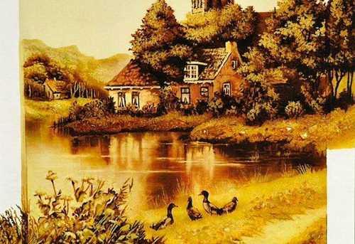 Картина из янтаря - Утки на берегу Array