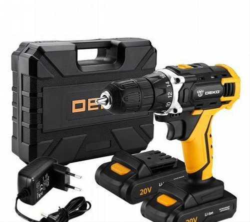 Аккумуляторная дрель 20B deko dkcd20FU-Li SET3 в к