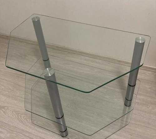 Стол угловой стеклянный под телевизор