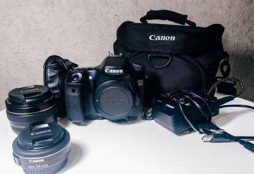 Фотоаппарат Canon 70D с объективом