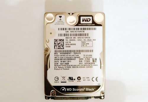 WD Scorpio Black 2.5 7200