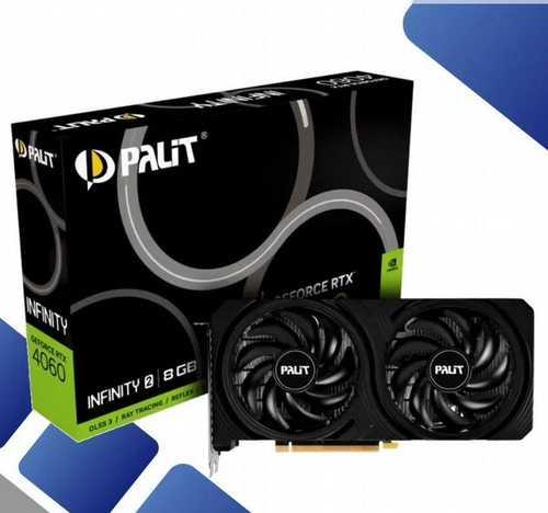 Новая Видеокарта Palit GeForce RTX 4060 Infinity 2