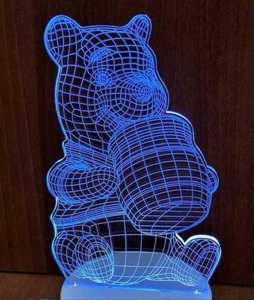 3D Светильник " Медведь " 06ва92