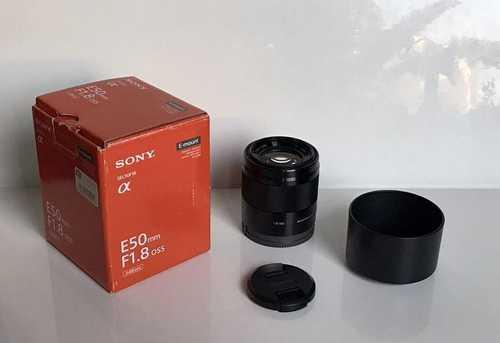 Sony E 50mm 1.8 OSS SEL50F18 черный