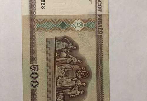 Банкнота Белоруссии 500 рублей 2000 года серии Кк