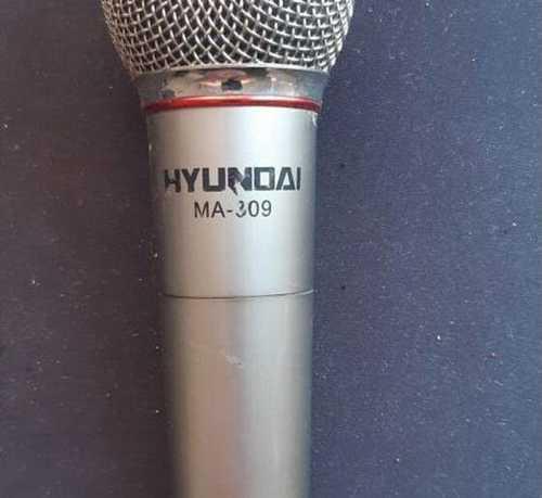 Проводной динамический микрофон Hyundai