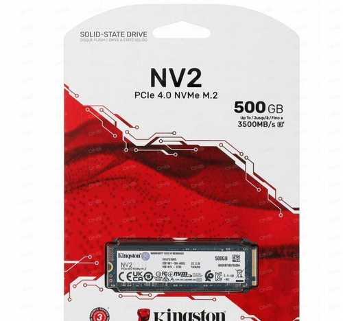 500 гб M.2 NVMe накопитель Kingston NV2 SNV2S/500G