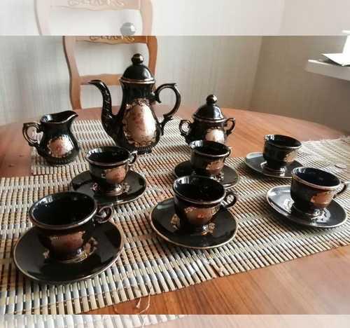 Кофейный сервиз Гжель новый