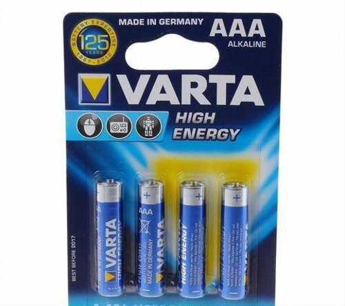 Батарейка щелочная Varta LR03 (AAA) Alkaline, 1.5V