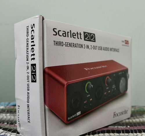 Звуковая карта focusrite Scarlett 2i2 3rd Gen