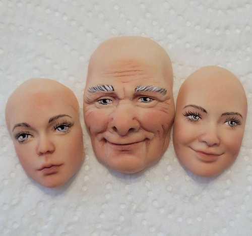Личики для Деда Мороза и Снегурочки