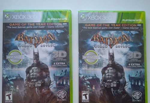 Batman Arkham asylum xbox 360 (новый)