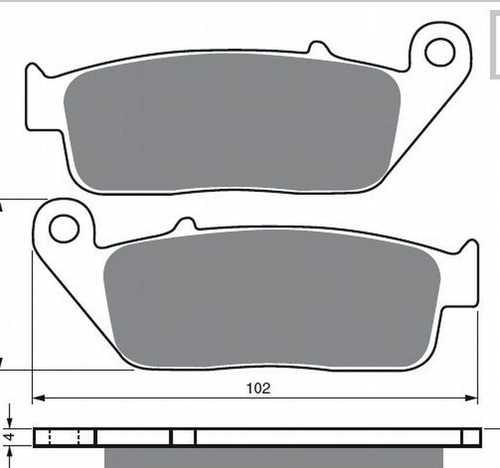 Компл. колодок перед Triumph Tiger 800 11-20: 014s3 - 2 шт