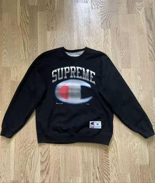 Свитшот оригинал supreme x Champion