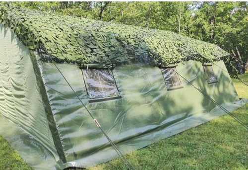 Палатка армейская каркасная от 10 до 70 мест