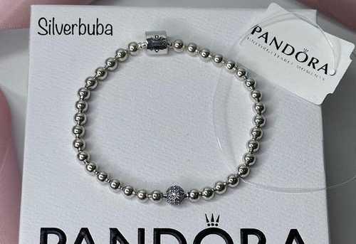 Браслет Pandora сферы серебро