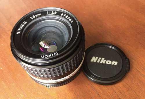 Объектив Nikon Nikkor ai-s 28mm/f2.8