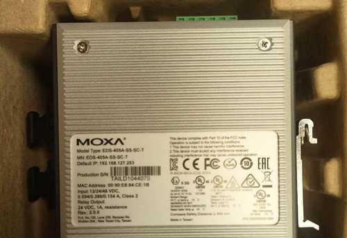 Коммутатор moxa EDS-405A-SS-SC-T